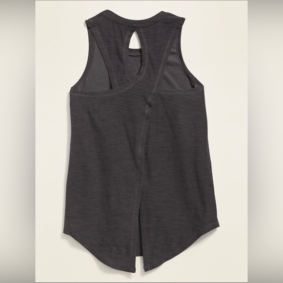 Old Navy | Tops | Old Navy Black Split Back Active Top | Poshmark